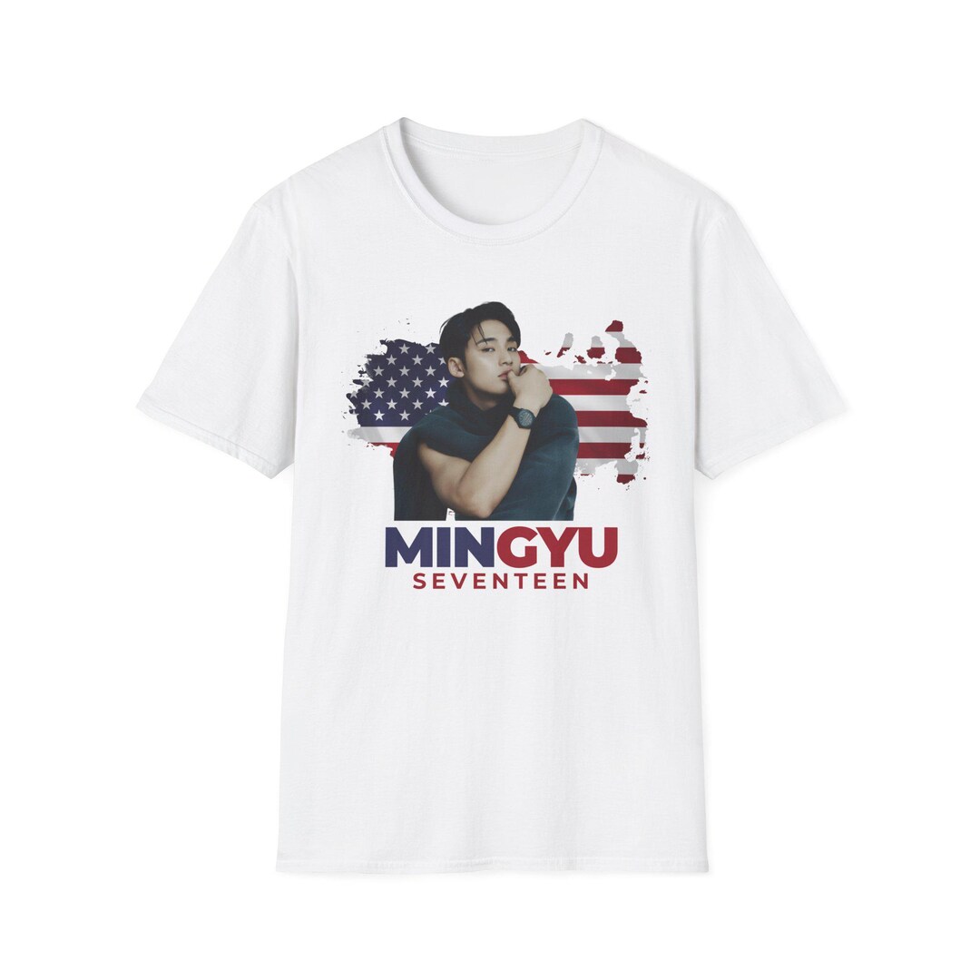 SVT Mingyu Photoshoot American Flag Shirt, Mingyu American Shirt ...