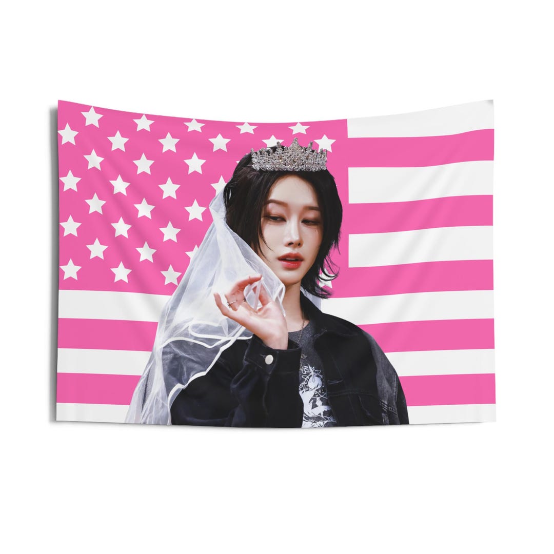 Xlov Rui Crown Pink American Flag, Xlov Concert Banner, Xlov Kpop Flag ...