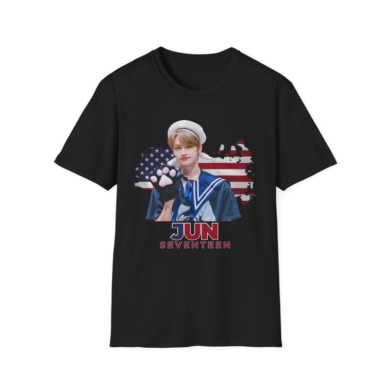 SVT Jun Adorable Costume American Flag Shirt, SVT Jun American Shirt ...