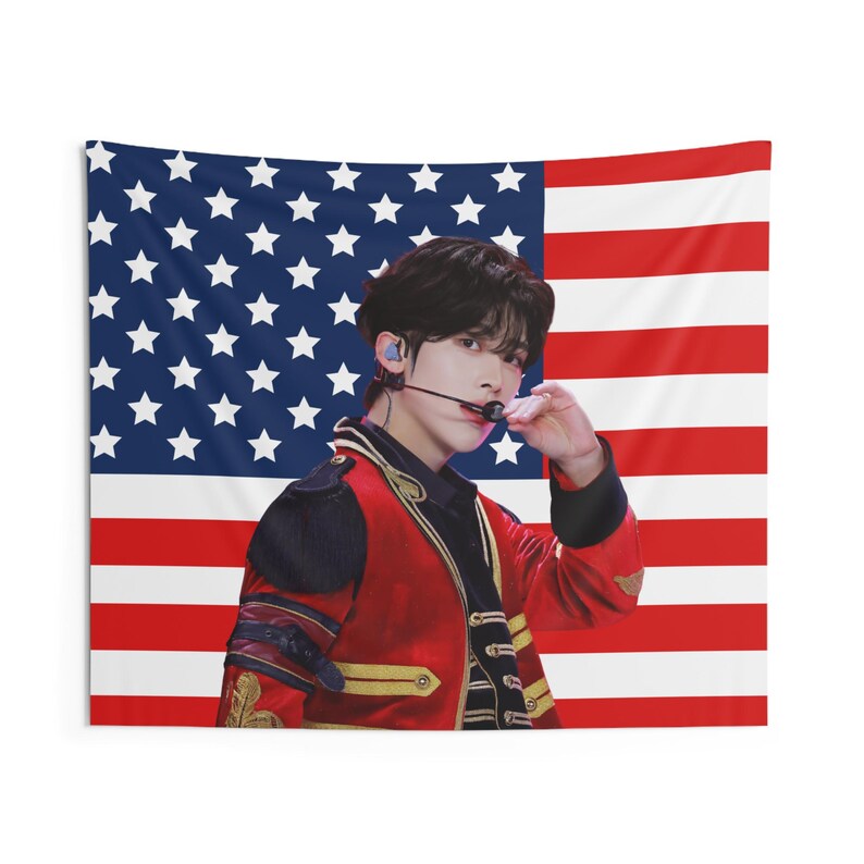 Zb1 Ricky Prince Outfit American Flag, Zerobaseone Concert Banner, Zb1 ...