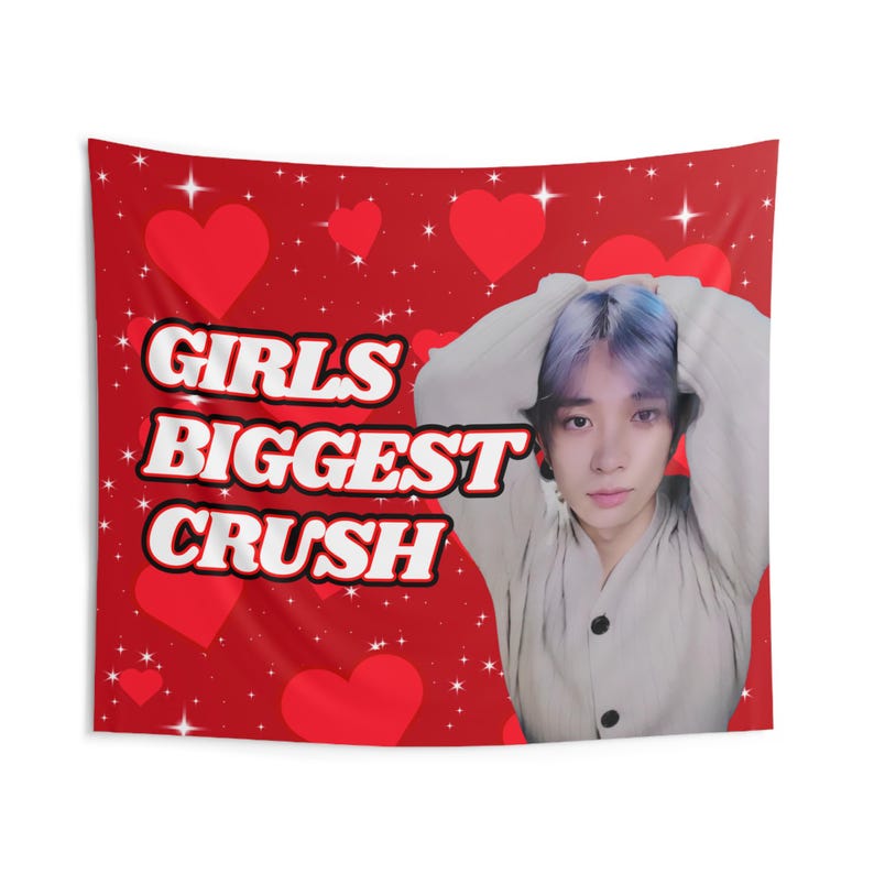 Heeseung Iconic Pose Girls Biggest Crush Concert Banner, Enha Kpop Flag ...