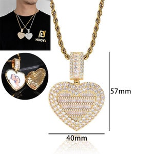 Personalized Diamond Studded Angel Wings Photo Necklace |picture ...