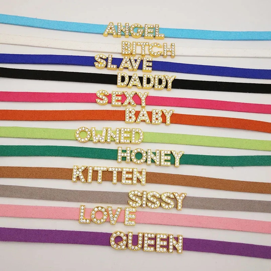Personalized Gold Letters Hot Wife Collar Choker Necklace | Women Game ...