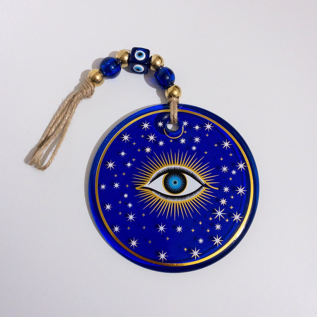 Evil Eye Wall Hanging,hand Painted Evil Eye,protection Gifts,new Home ...