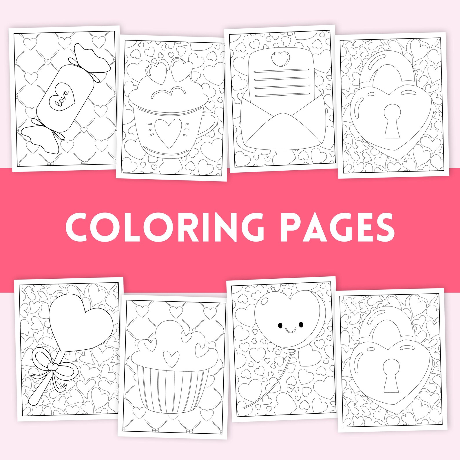 Valentine's Day Kids Activity 50 Page Preschool Worksheets Valentine ...