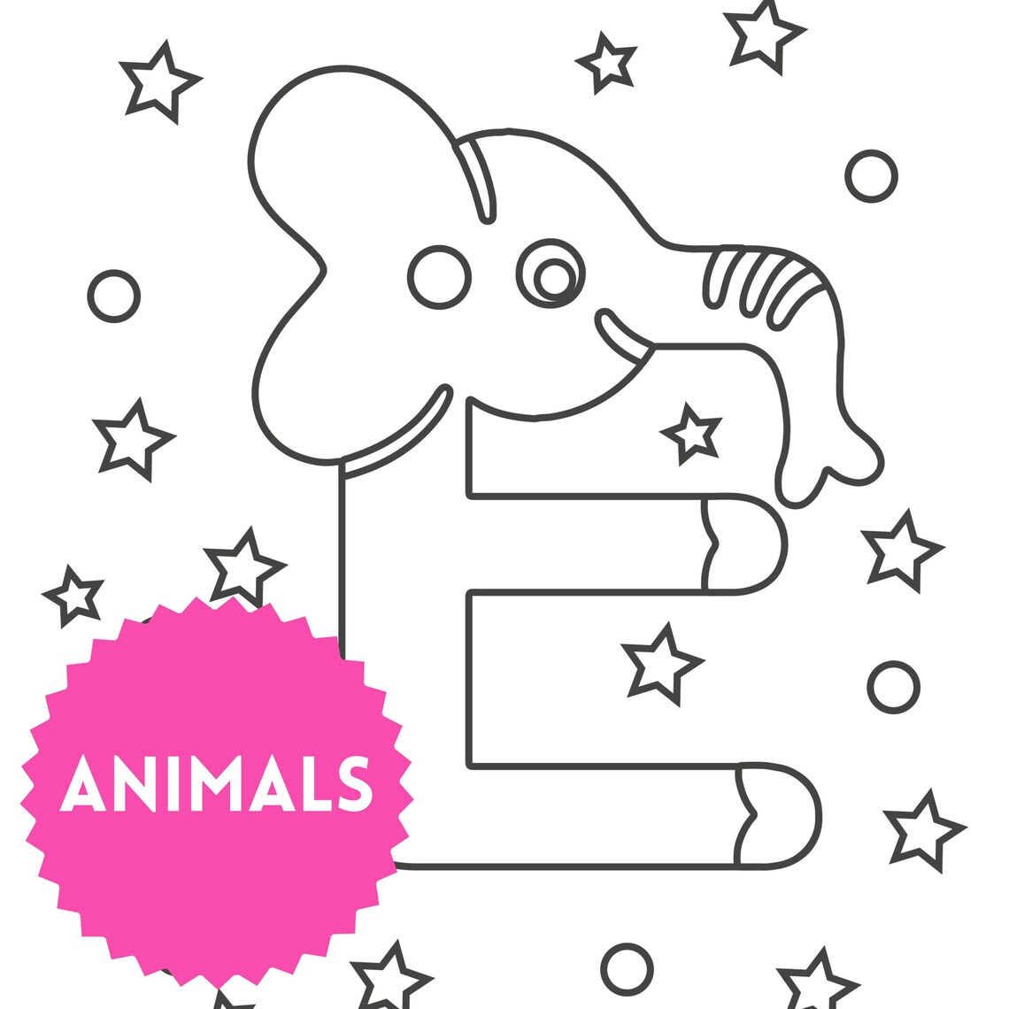 Alphabet Coloring Animal ABC Coloring Pages Preschool Alphabet Book ...