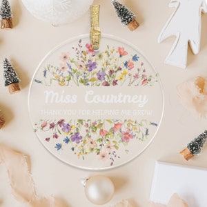 Teacher Ornament Personalized Gift for Teacher Appreciation Thank You ...
