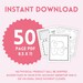 Valentine's Day Kids Activity 50 Page Preschool Worksheets Valentine ...