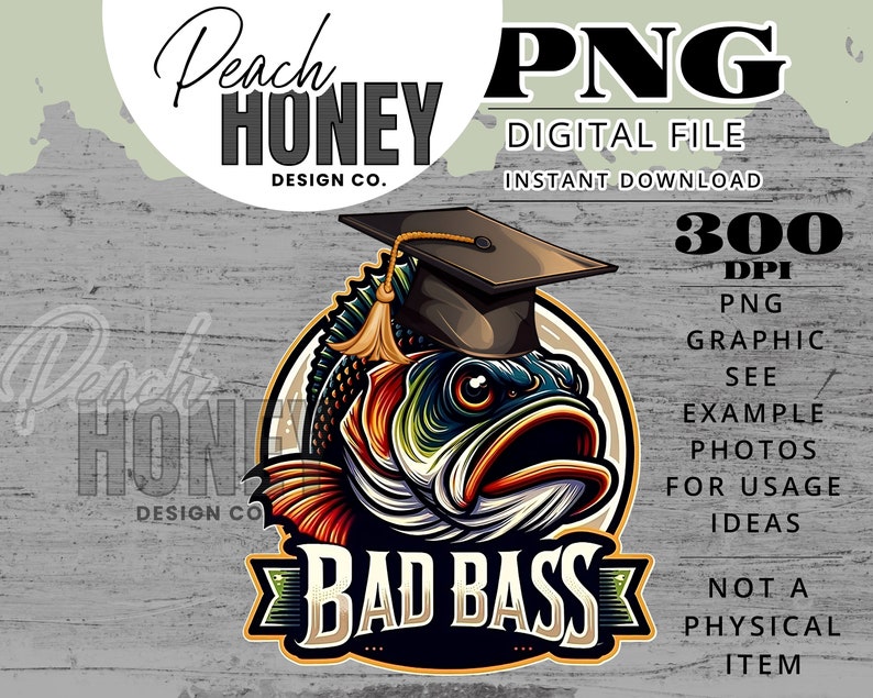 Graduation PNG for Angler Fisherman Download Large Mouth Bass PNG for ...