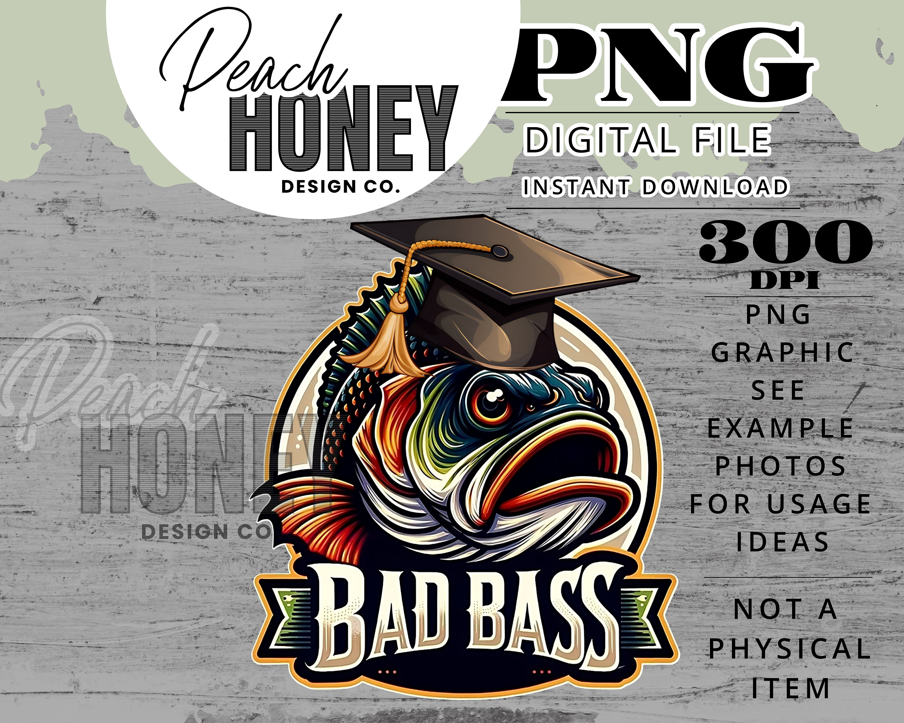 Graduation PNG for Angler Fisherman Download Large Mouth Bass PNG for ...