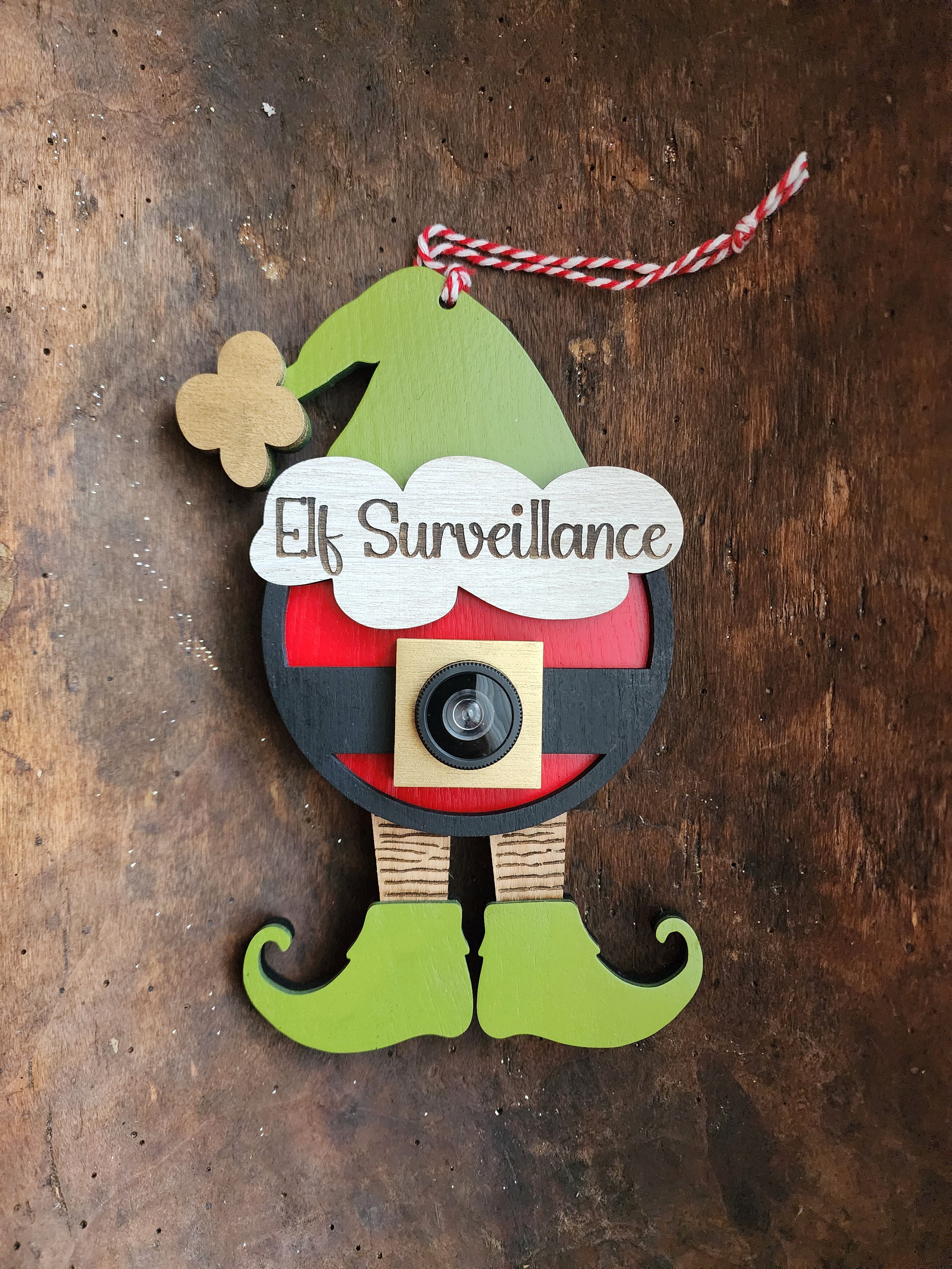 Elf Cam, Santa Cam, Ornament, Laser SVG File, Christmas Ornament, SVG ...