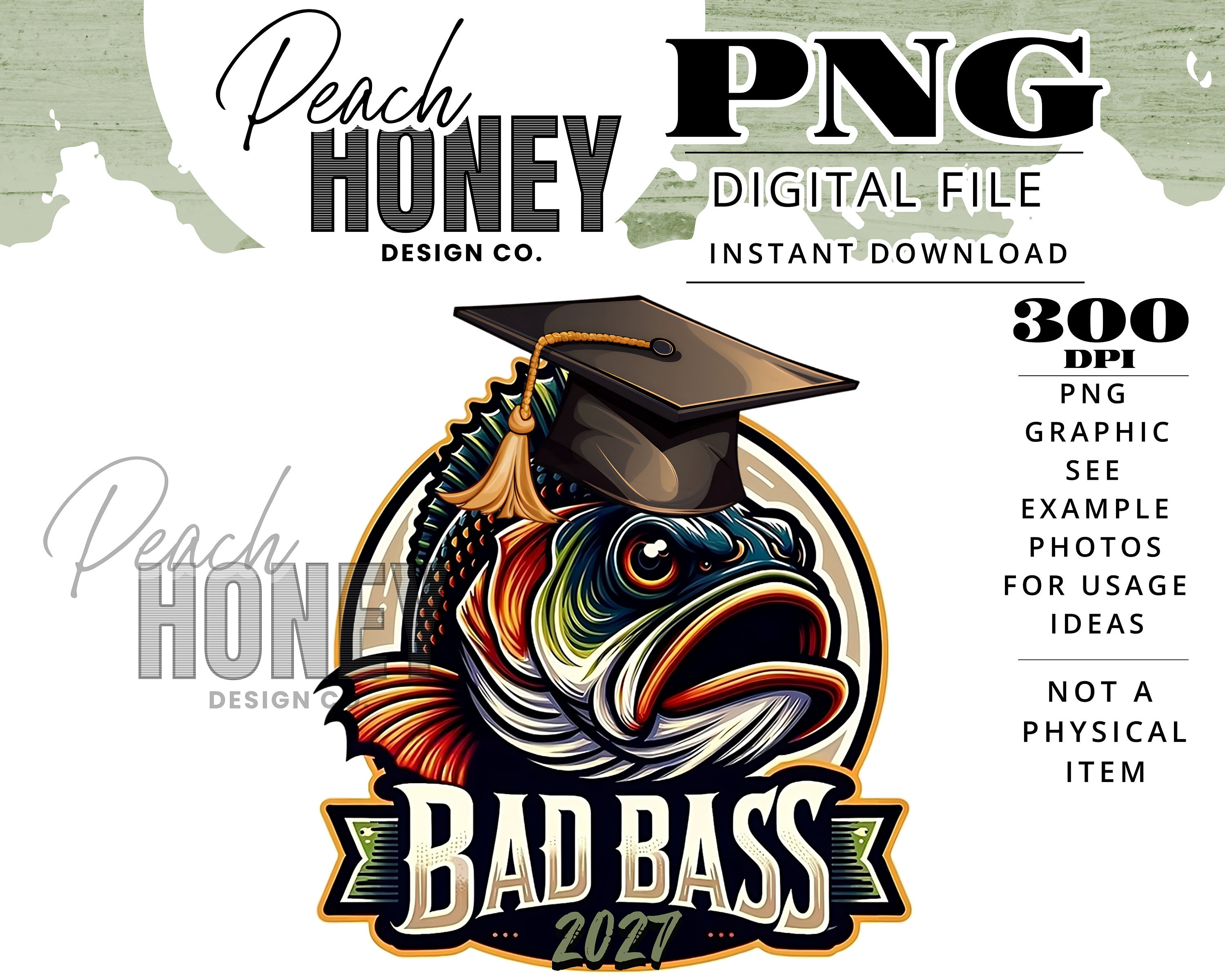Graduation PNG for Angler Fisherman Download Large Mouth Bass PNG for ...