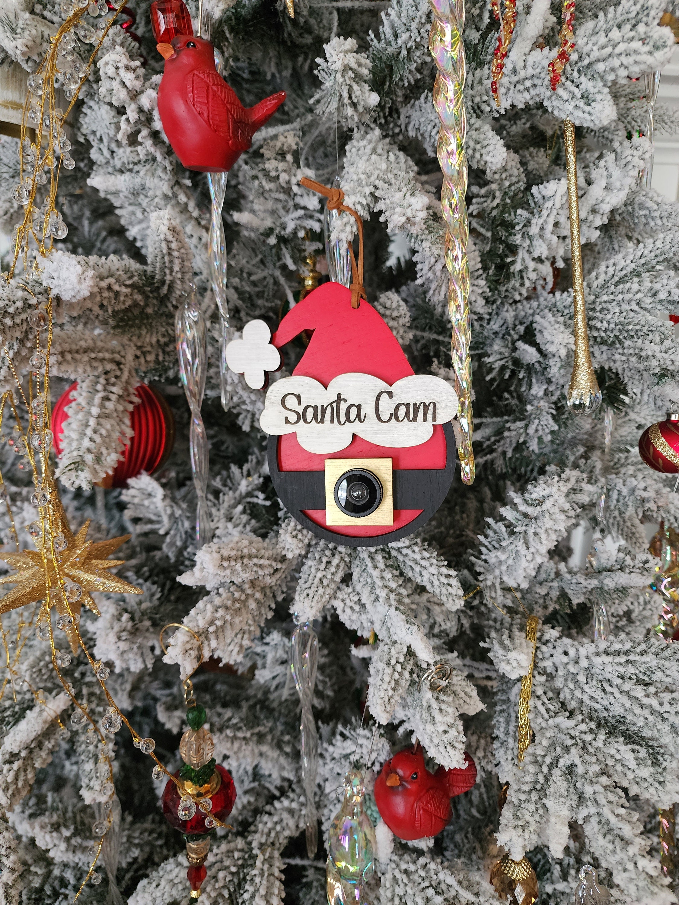 Elf Cam, Santa Cam, Ornament, Laser SVG File, Christmas Ornament, SVG ...