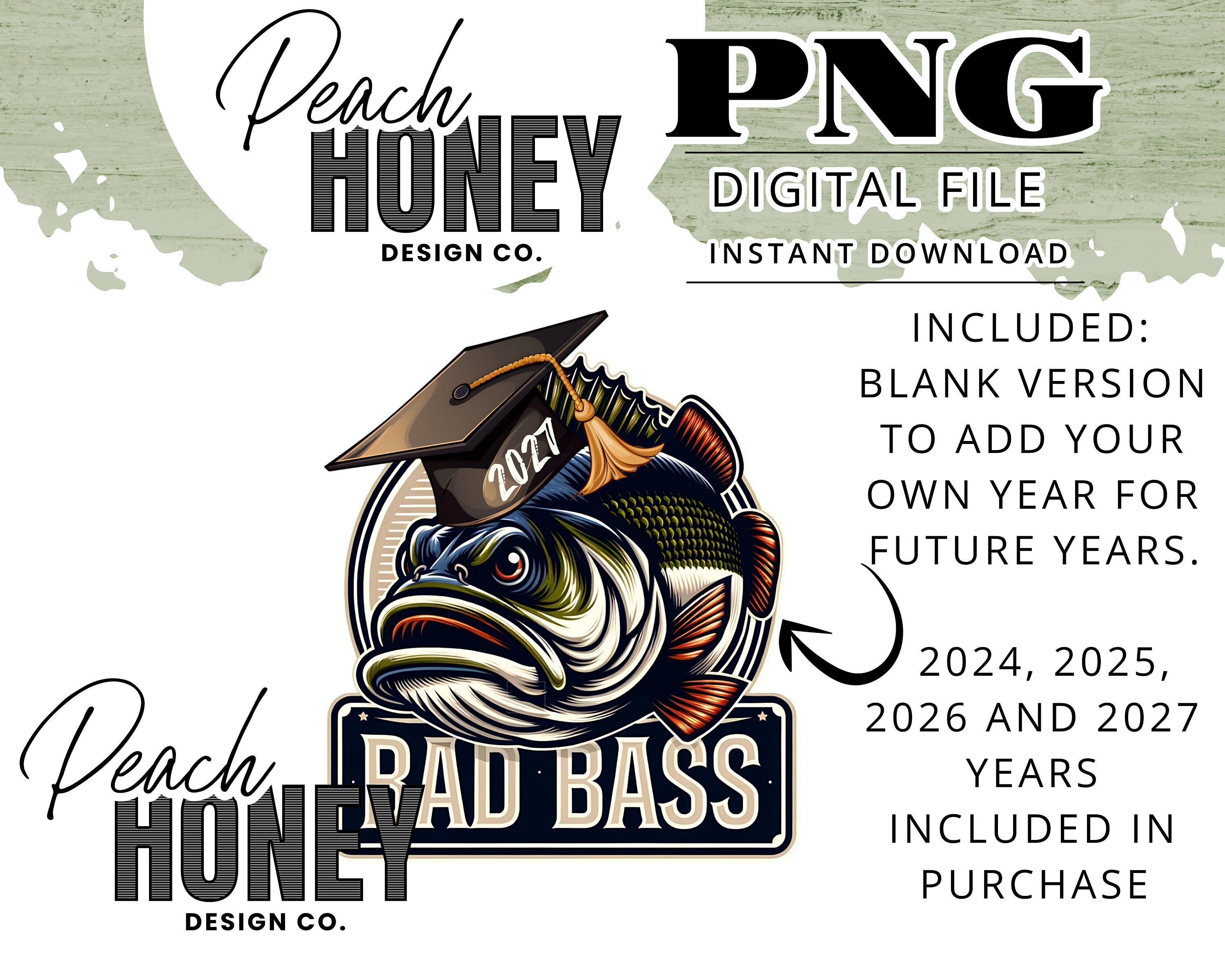 Graduation PNG for Angler Fisherman Download Large Mouth Bass PNG for ...