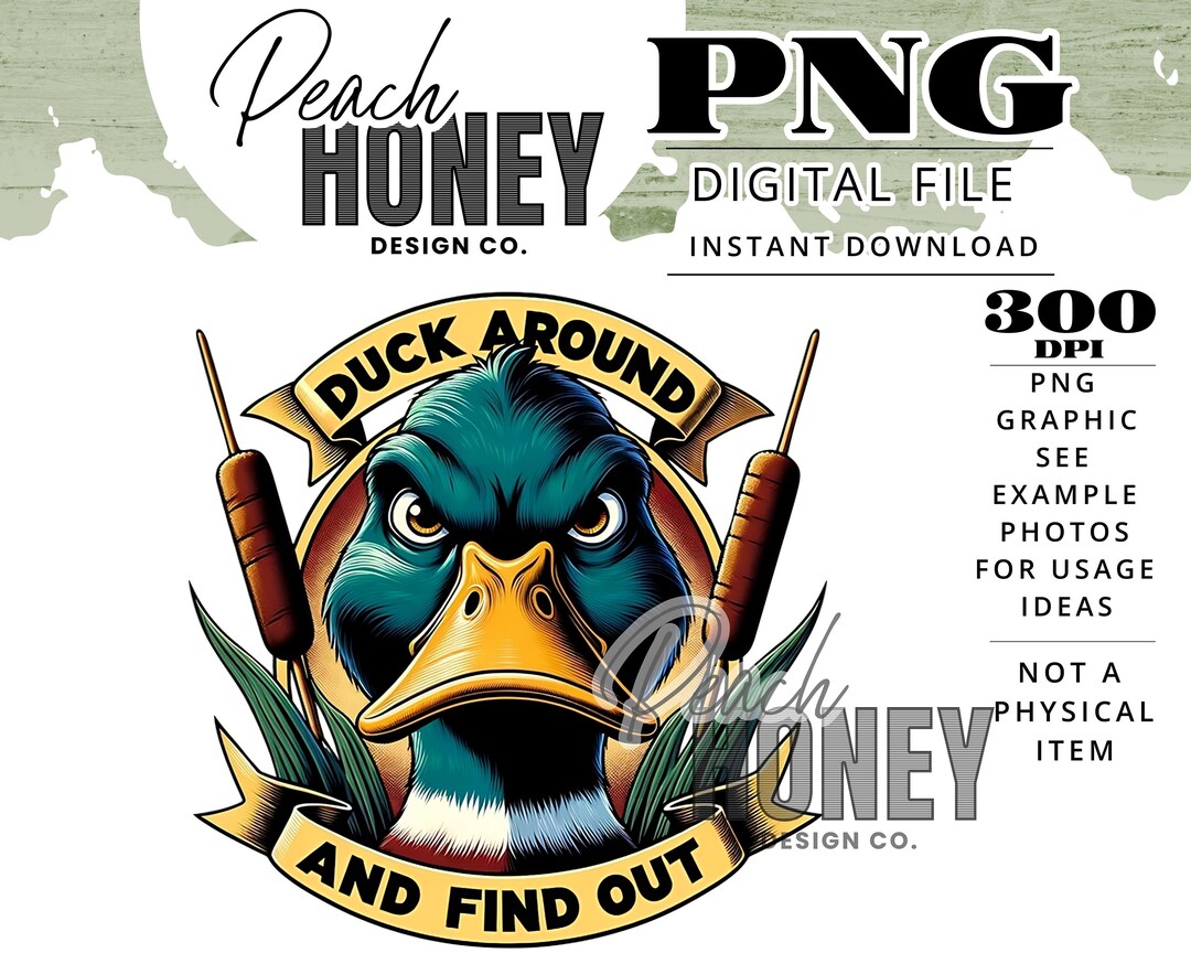 Mallard Duck Graphic Dunk PNG Design With Mean Duck Graphic Style for ...