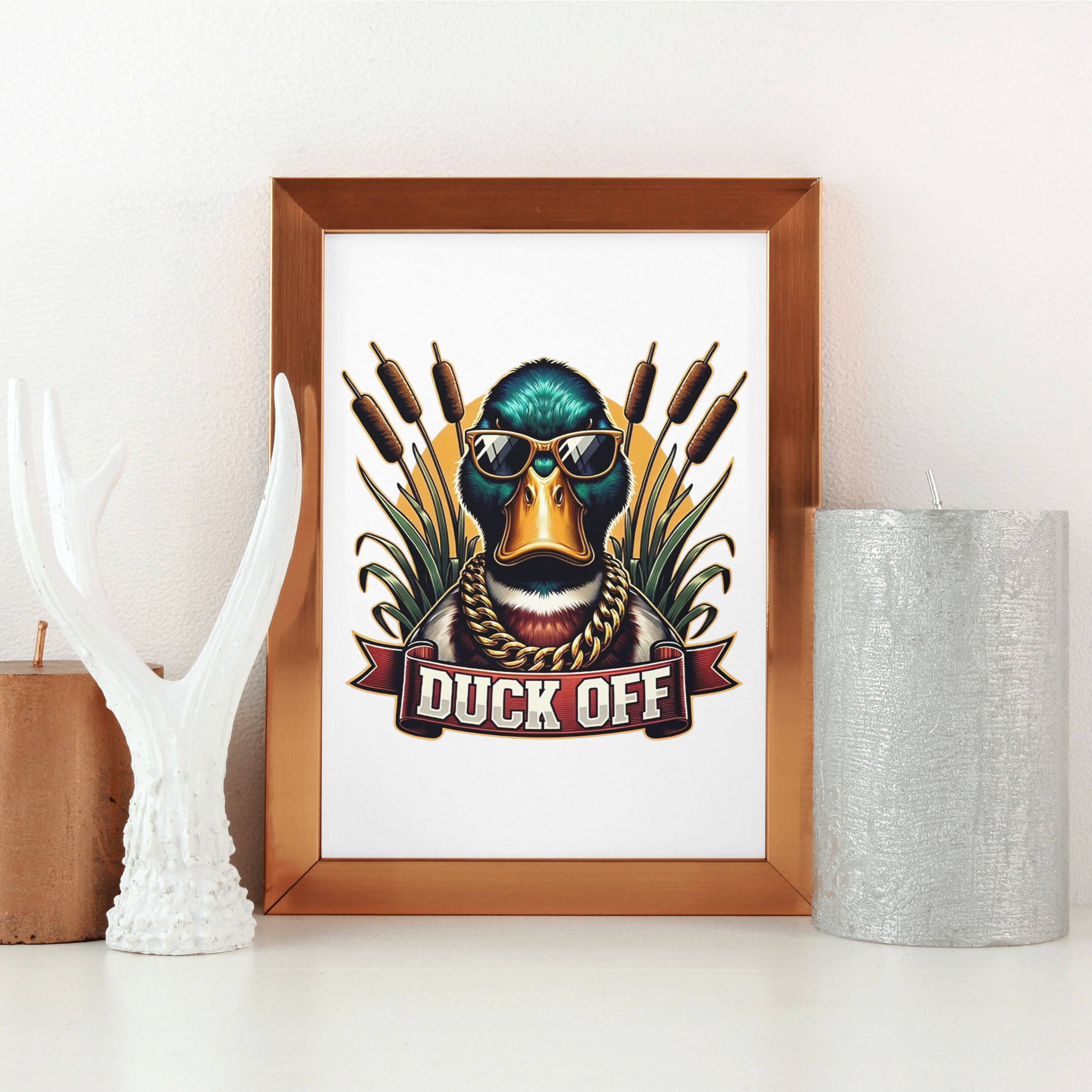 Duck off PNG Design With Mallard Duck Graphic for Sublimation Bundle of ...