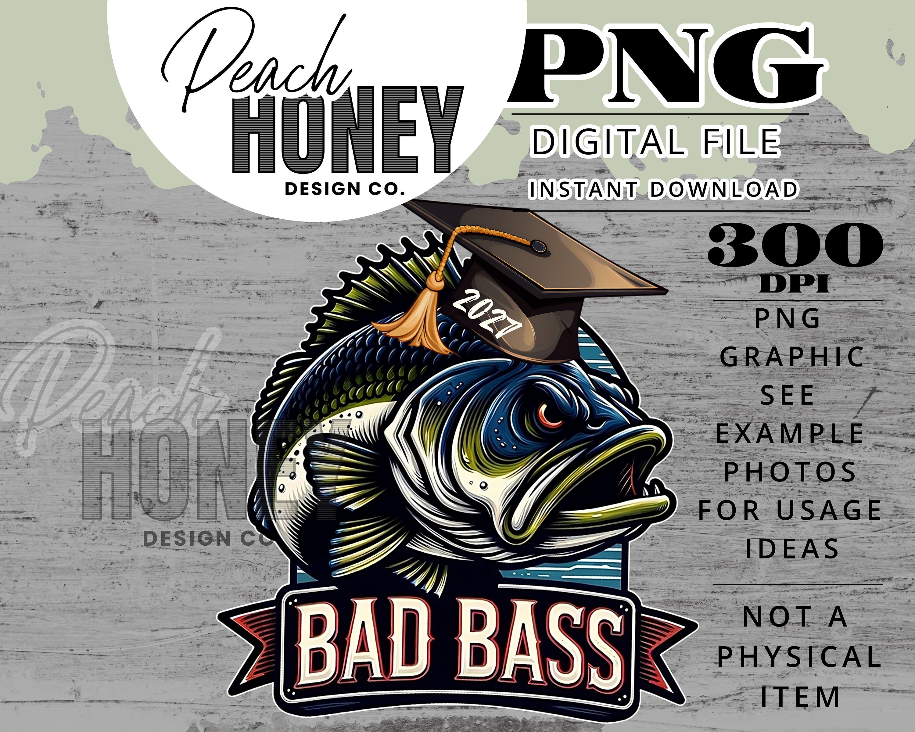 Graduation PNG for Angler Fisherman Download Large Mouth Bass PNG for ...