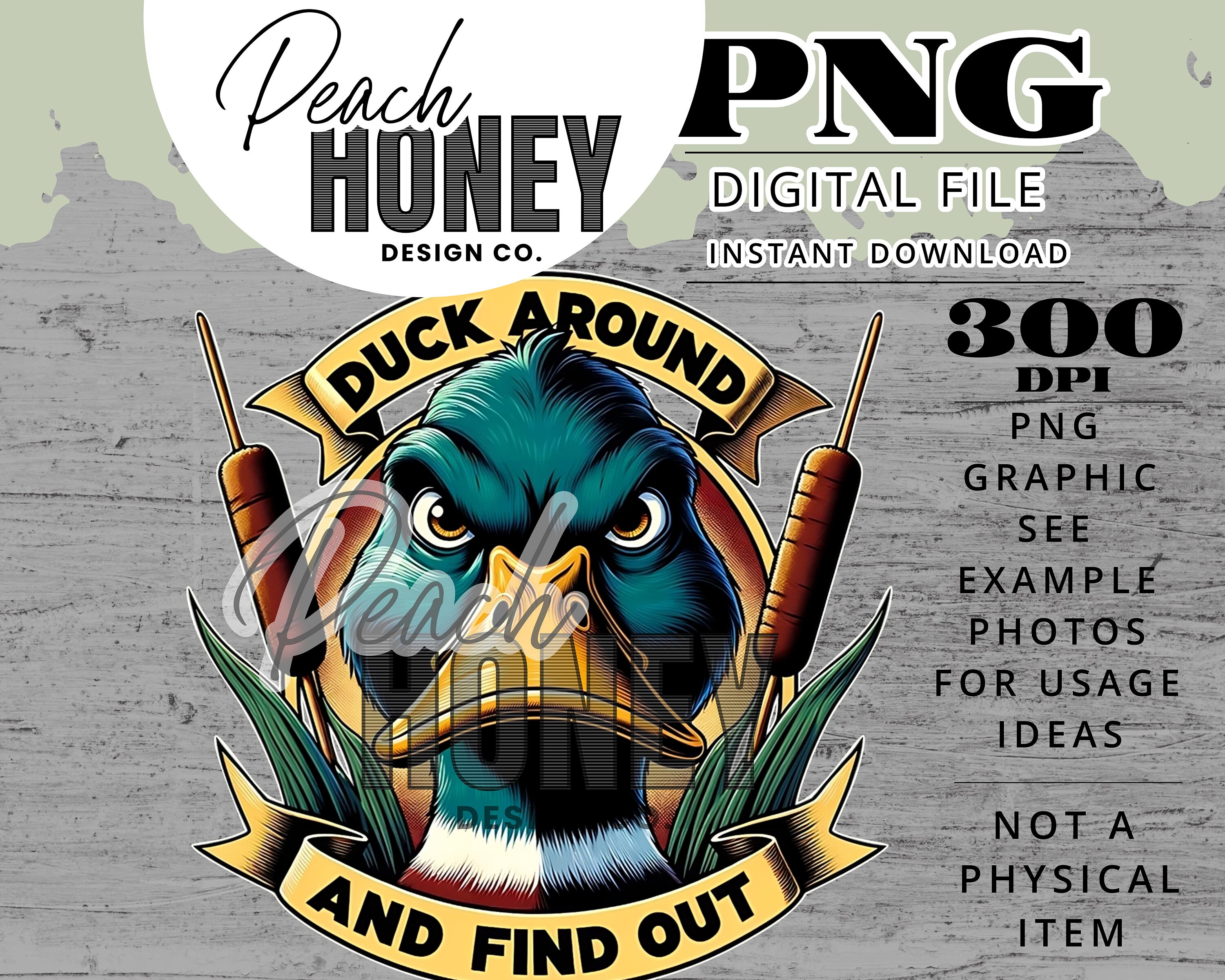 Mallard Duck Graphic Dunk PNG Design With Mean Duck Graphic Style for ...