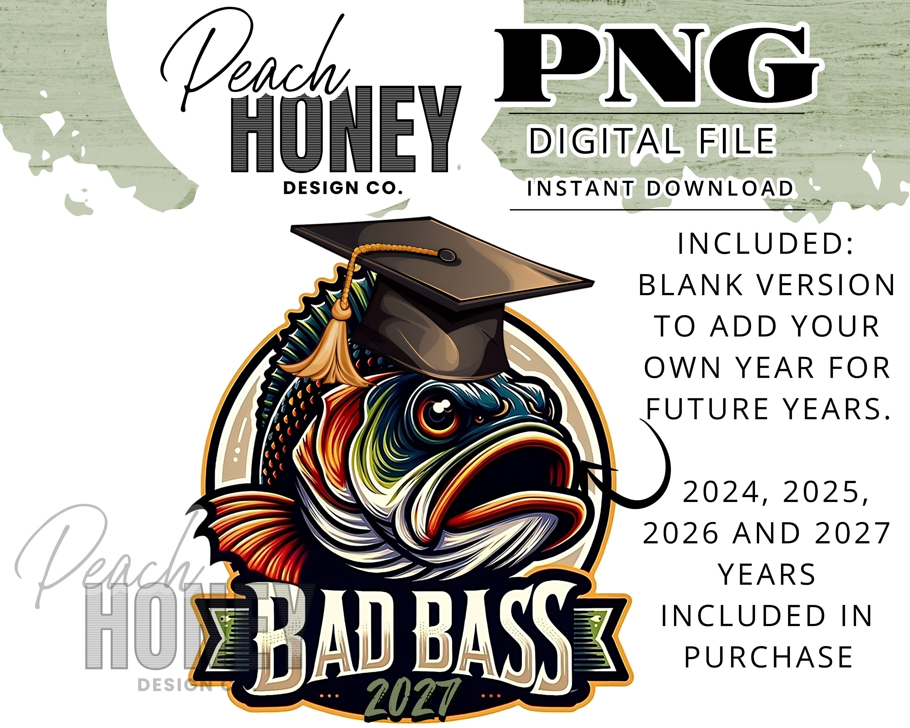 Graduation PNG for Angler Fisherman Download Large Mouth Bass PNG for ...