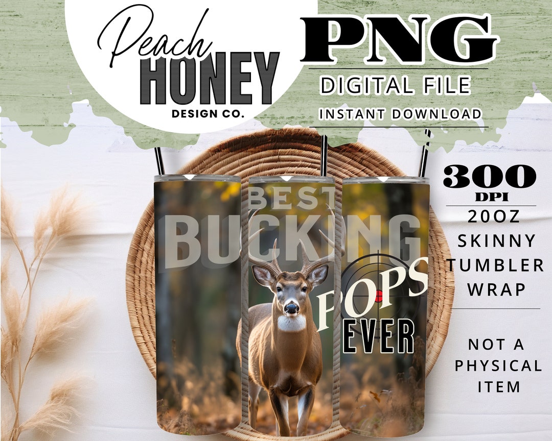 Pops Hunting PNG for Tumbler Wrap PNG Hunting Deer Hunter White Tail ...