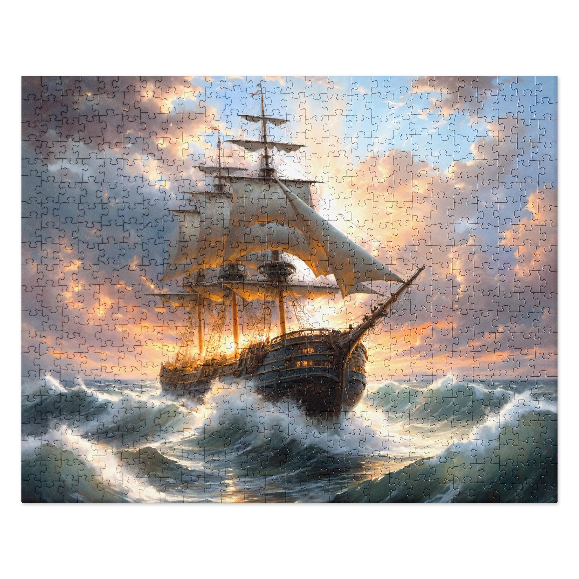 Smooth Sailing 19th Century Ship Jigsaw Puzzle - Etsy