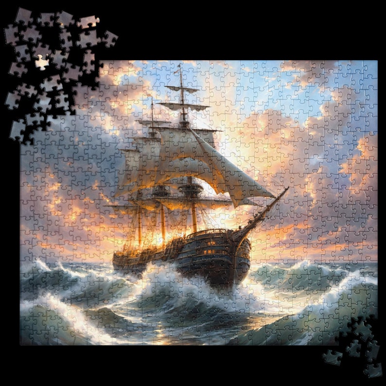 Smooth Sailing 19th Century Ship Jigsaw Puzzle - Etsy