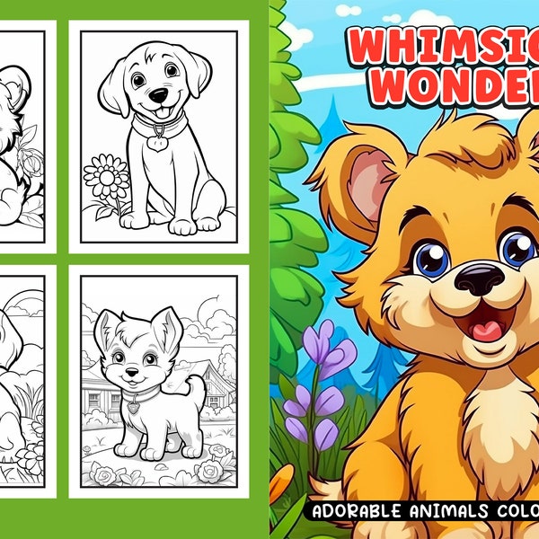 Whimsical Wonders Coloring Book - Etsy