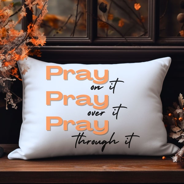 Pray Pillow - Etsy