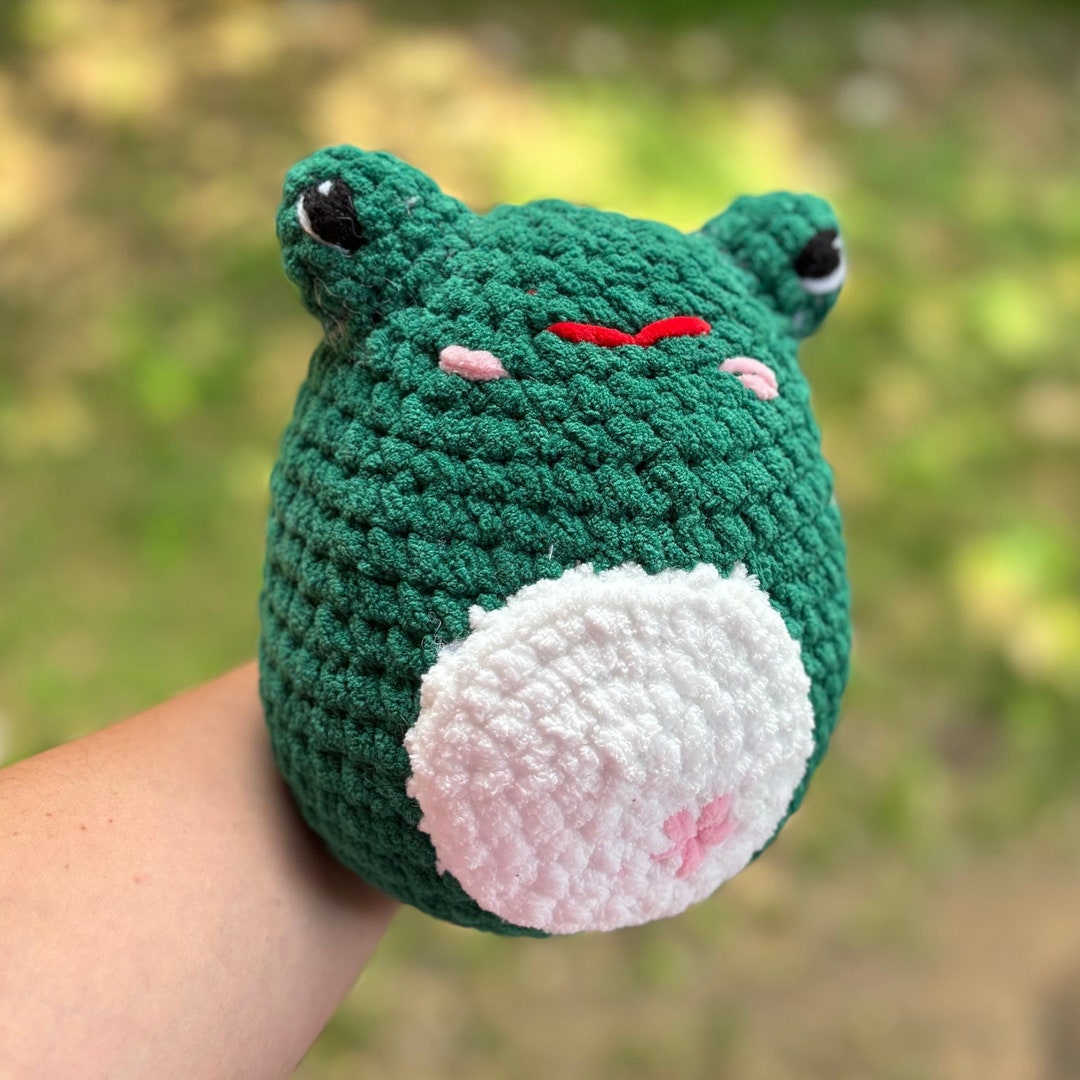 Crochet Squish Frog Frog Plush Toy - Etsy