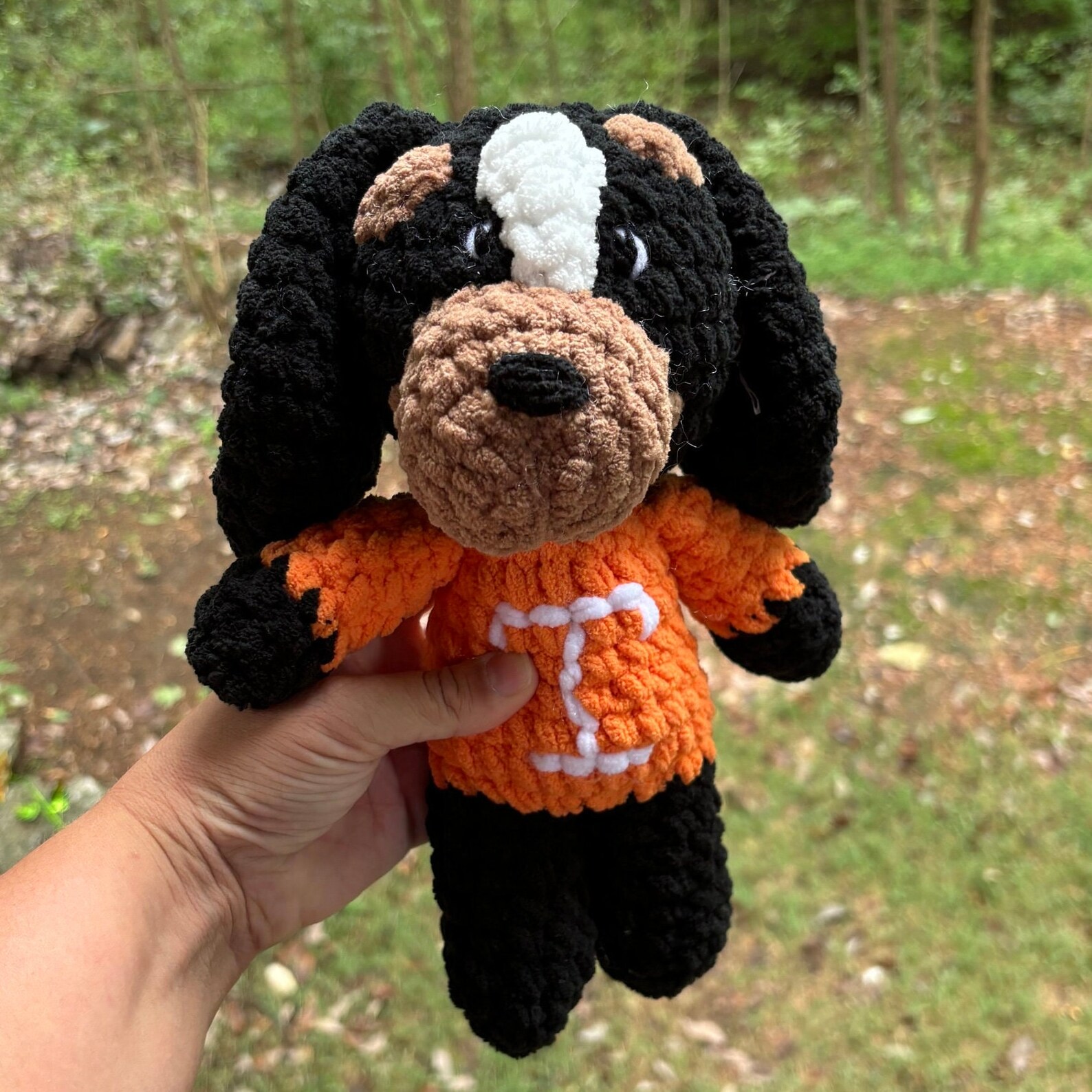 Crochet Smokey Dog Plushie Puppy Stuffed Animal - Etsy