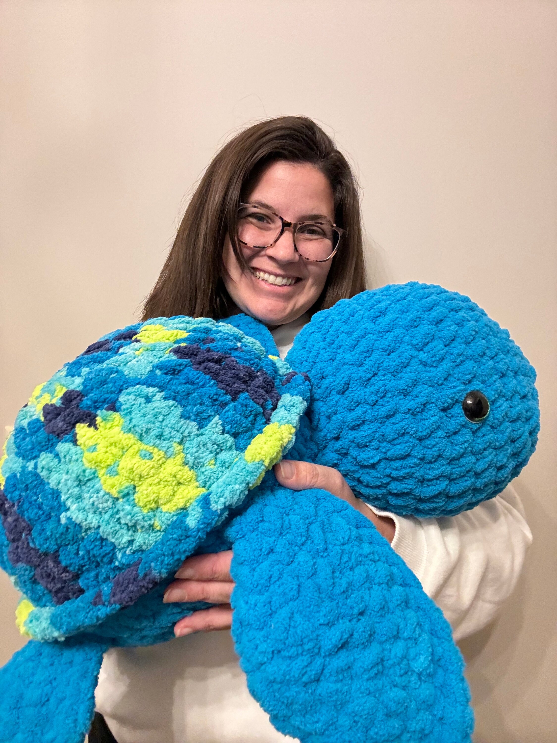 Jumbo Crochet Turtle Plushie Extra Large Turtle Stuffed Animal - Etsy