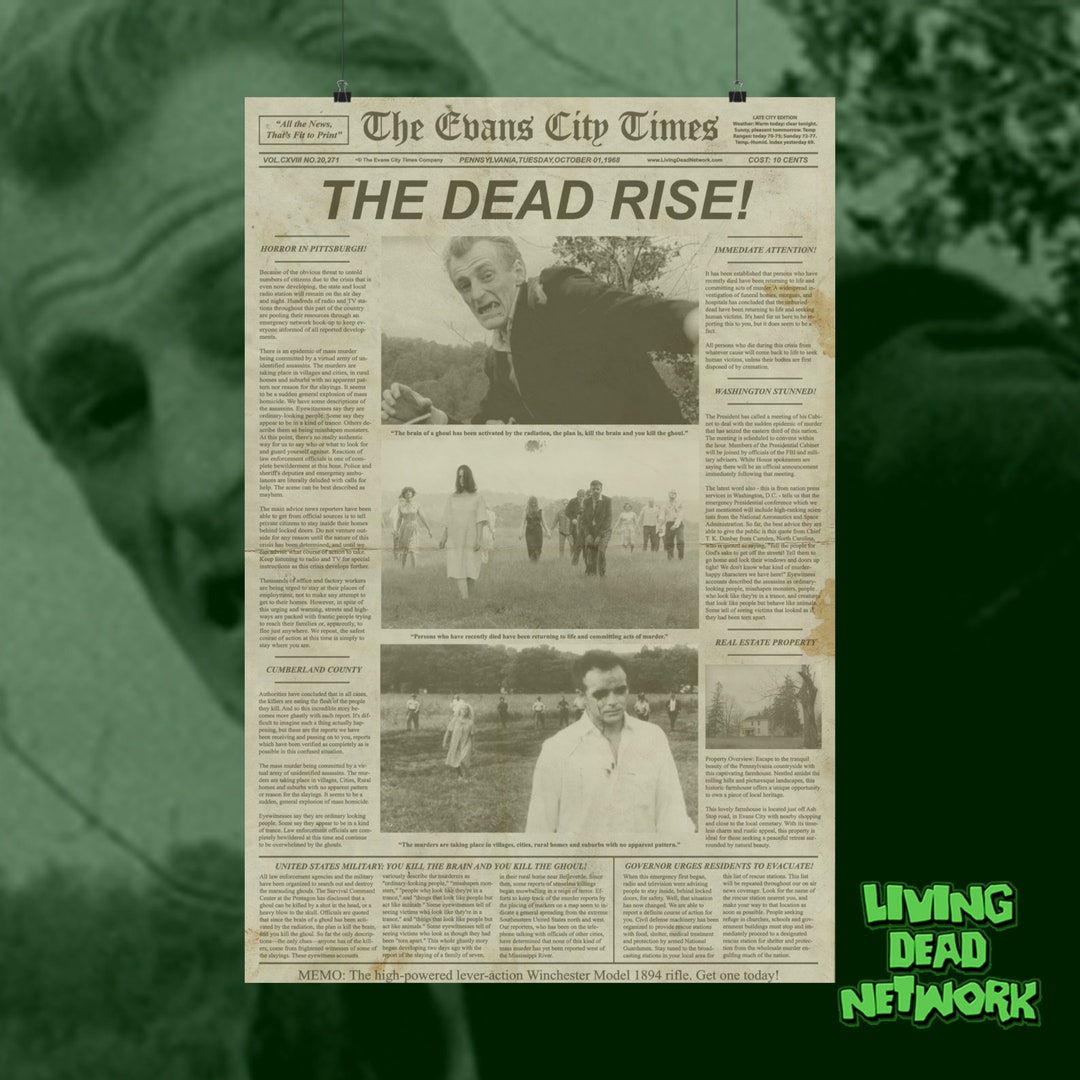 THE DEAD RISE Poster Matte Vertical Hauntingly Beautiful Art for Your ...