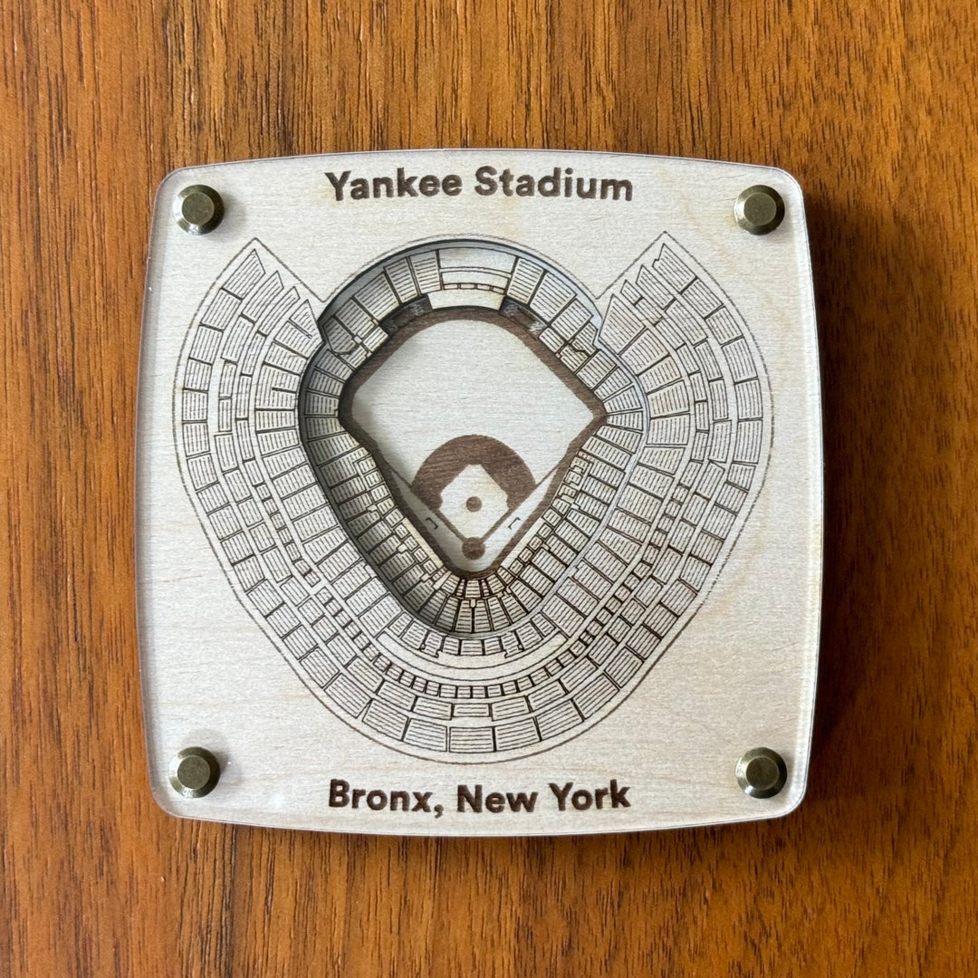 Yankee Stadium Coaster - the Home of the New York Yankees Hand-crafted ...