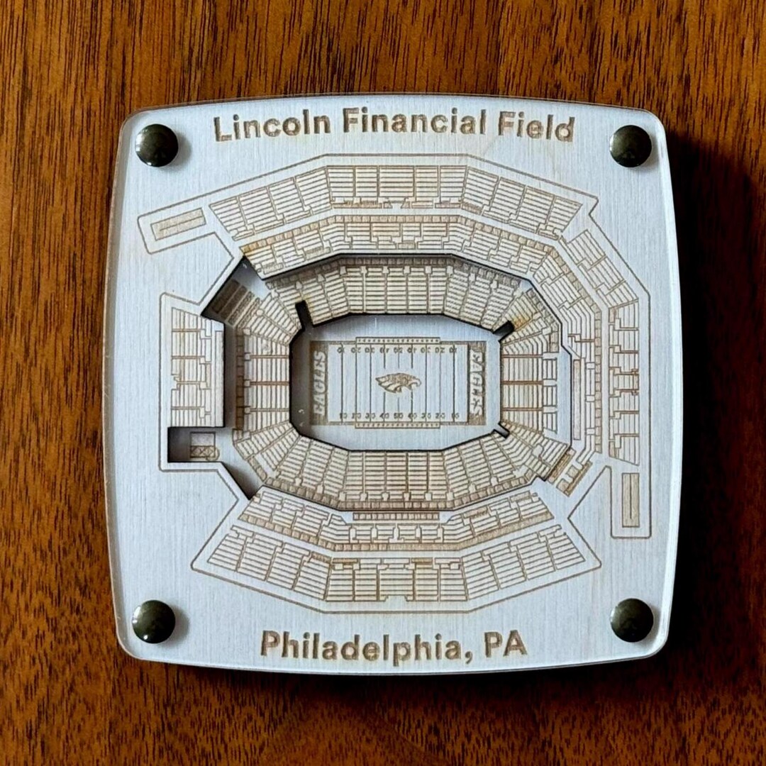 Lincoln Financial Field Coaster – Philadelphia Eagles Stadium Wood ...
