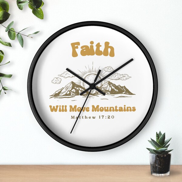 Christian Wall Clock - Etsy