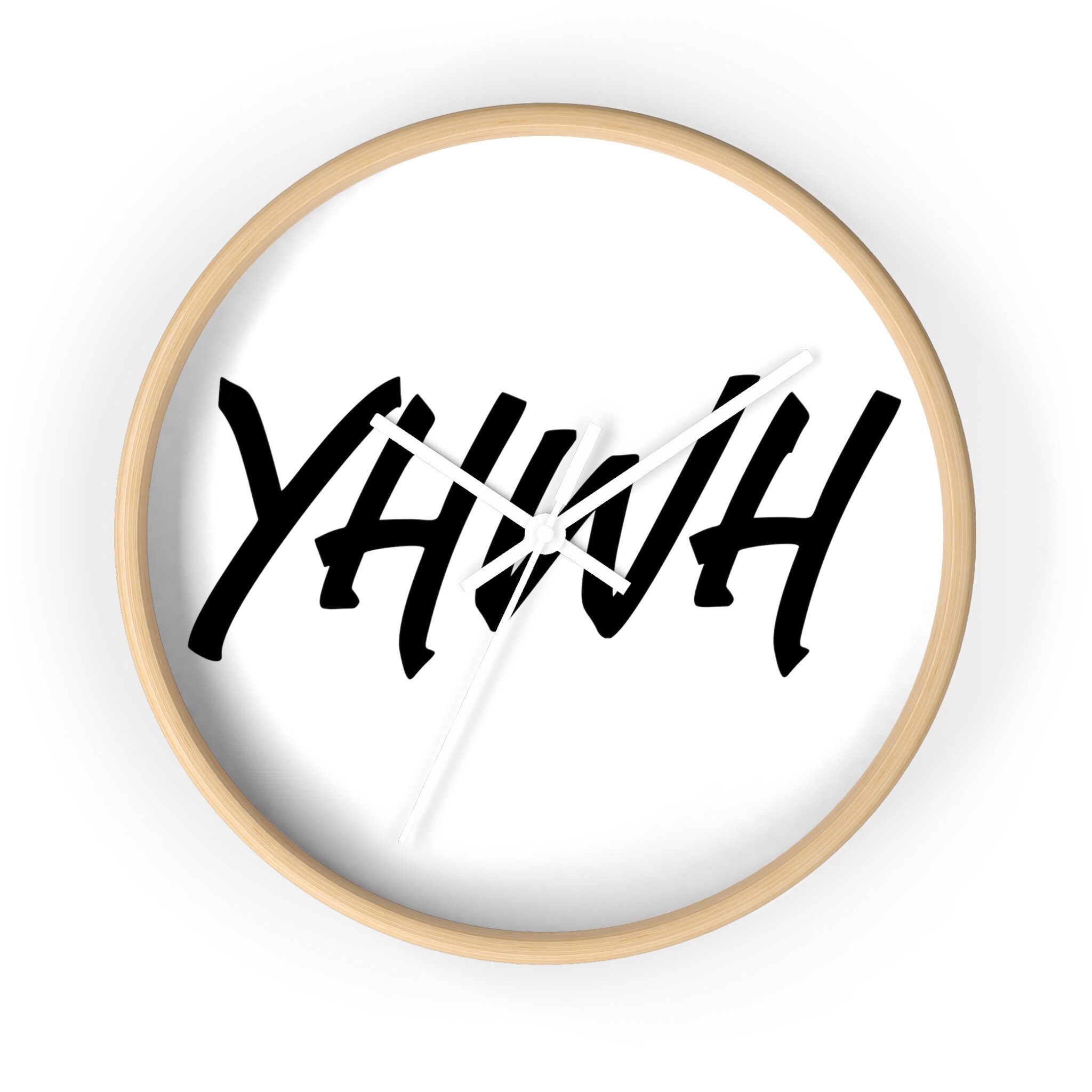 YHWH Wall Clock Christian Clock Jesus Wall Clock Christian Home Decor ...