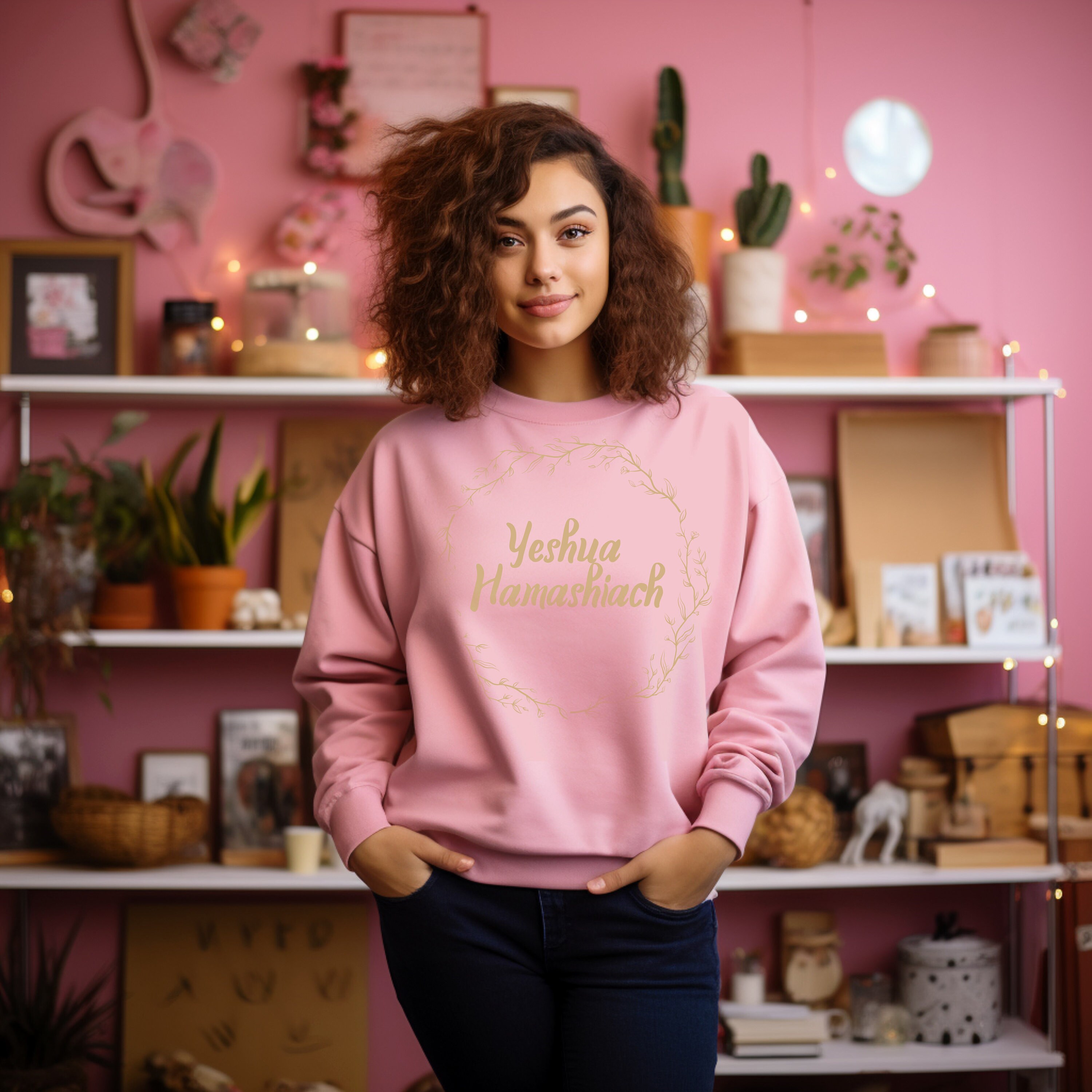 Yeshua Hamashiach Jesus Savior Christian Sweater Sweatshirt Boho Jesus ...