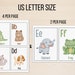 Animal Alphabet Flash Cards ABC Flash Cards Montessori - Etsy