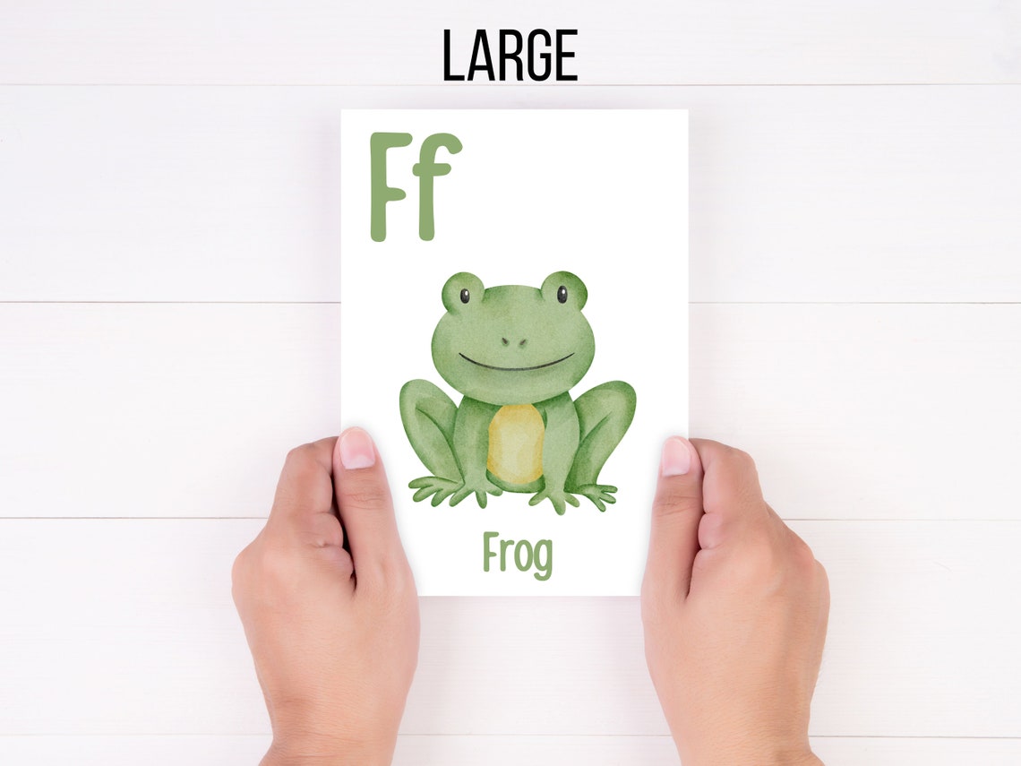 Animal Alphabet Flash Cards ABC Flash Cards Montessori - Etsy