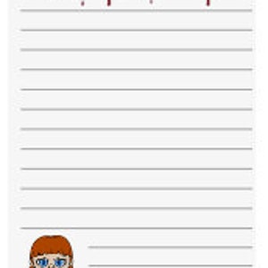 Horror Movie Character Stationary, Journaling, - Etsy