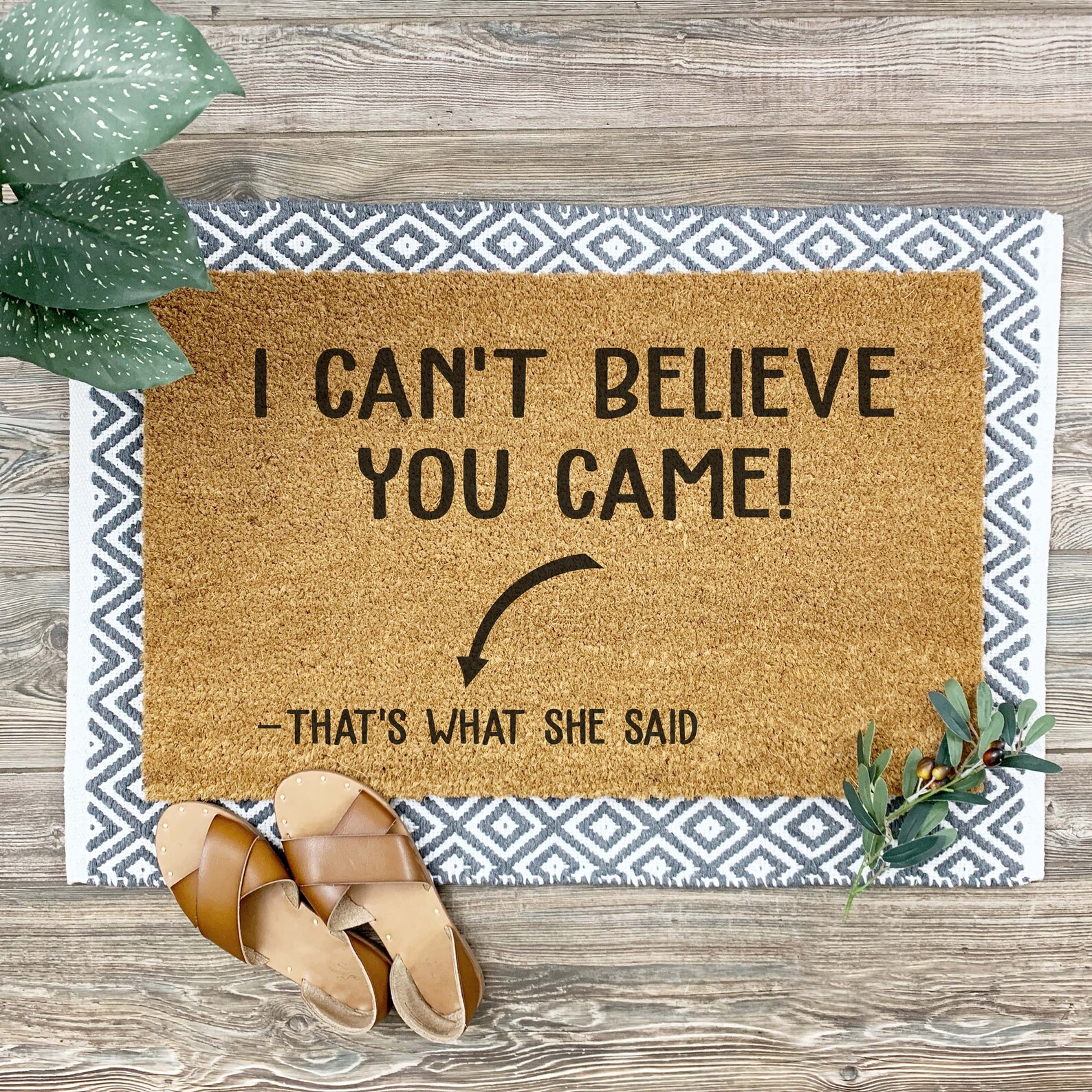 Funny Welcome Mat I Can't Believe You Came Doormat - Etsy