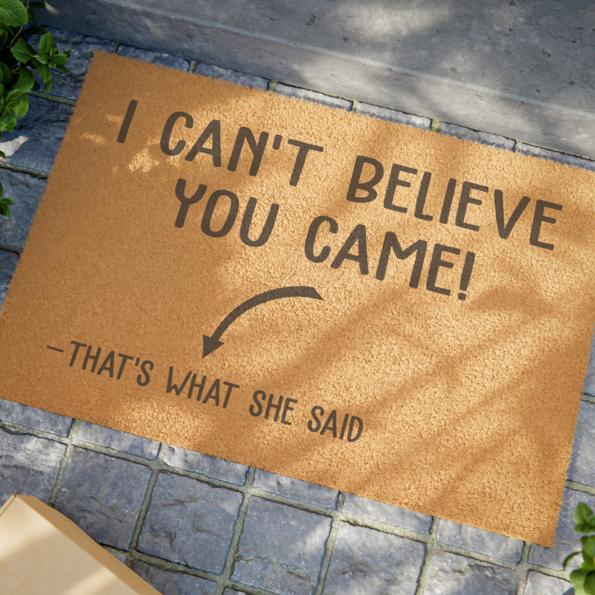 Funny Welcome Mat I Can't Believe You Came Doormat - Etsy