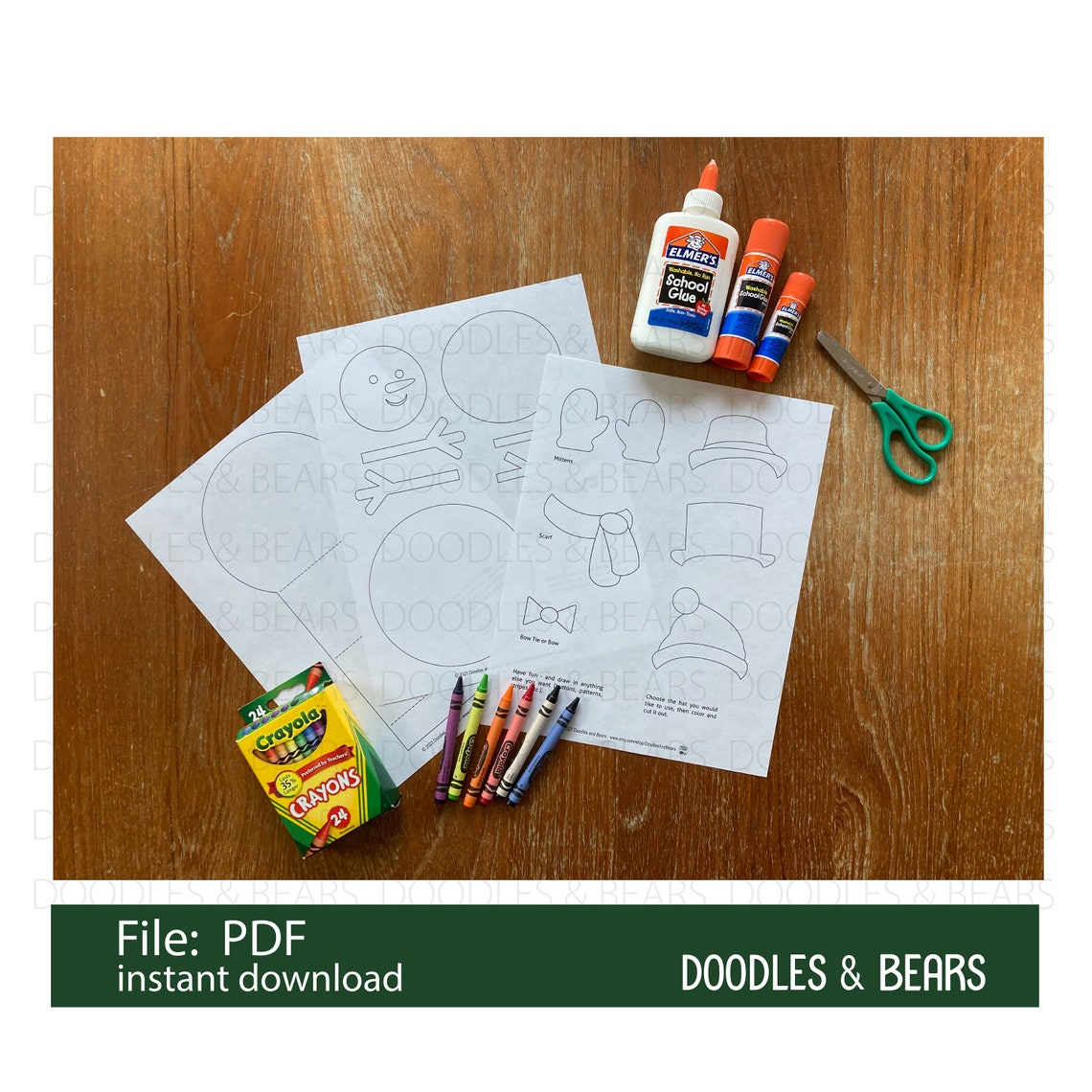 Cute Snowman Craft for Children PDF, Make a Snowman Fun Winter Paper ...