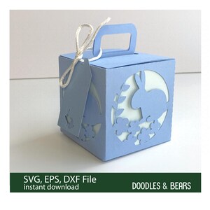 Easter Bunny Treat Box SVG: DIY Party Favor Templates (digital Download ...
