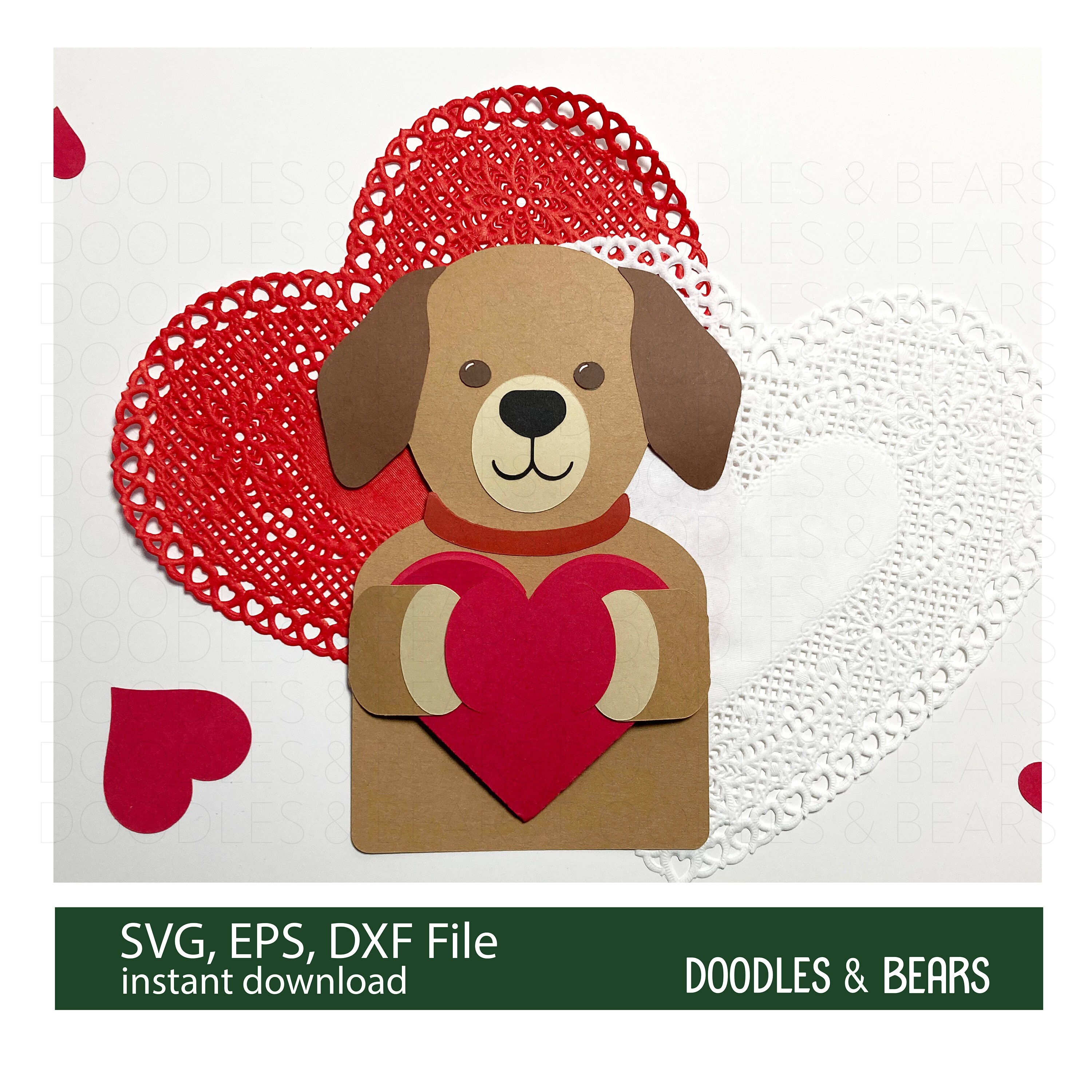 Cute Valentine's Day Dog and Cat Cards With Expanding Heart, Two Design ...