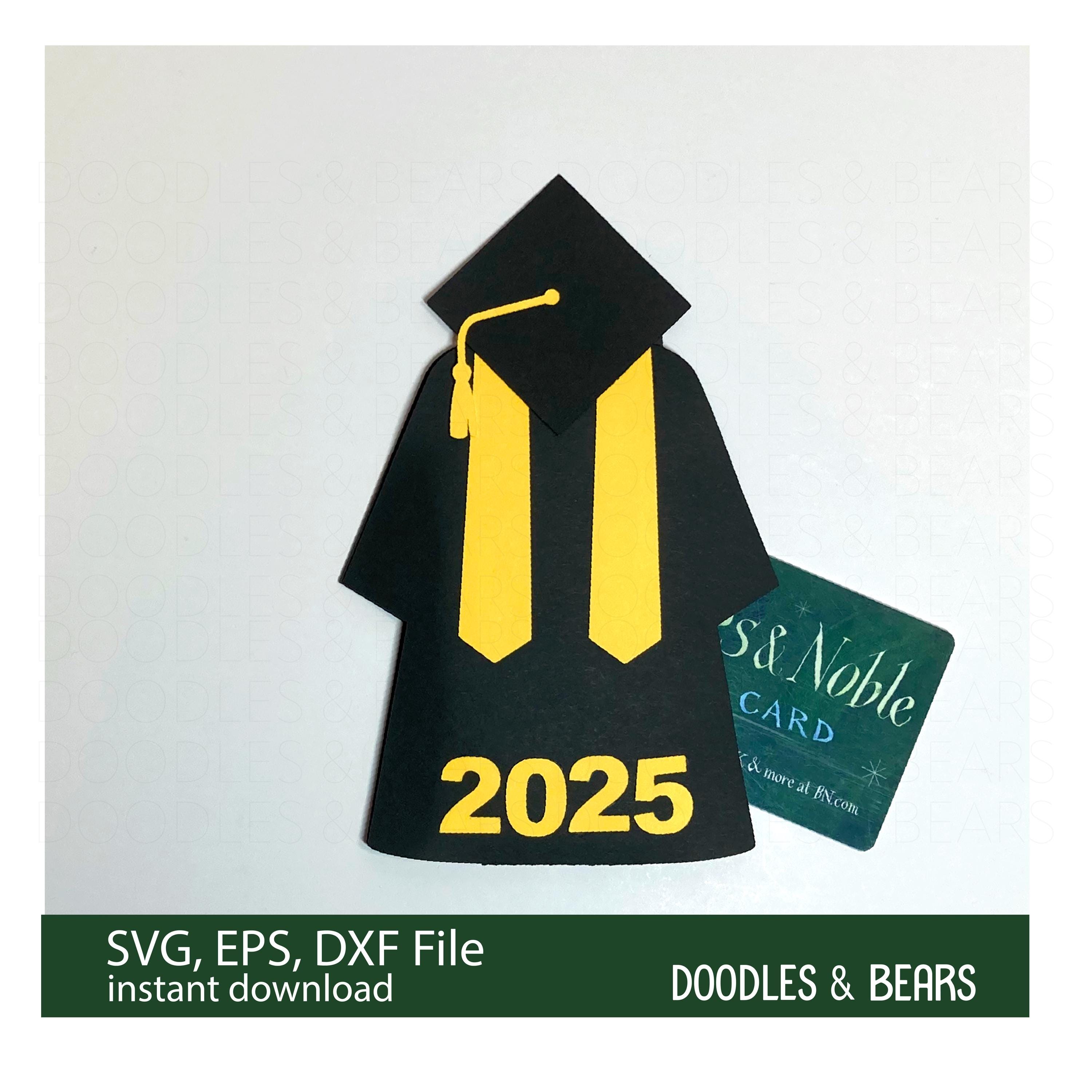 Graduation Gift Card Holder SVG, Grad Gift Card Holder SVG, 2025 Grad ...