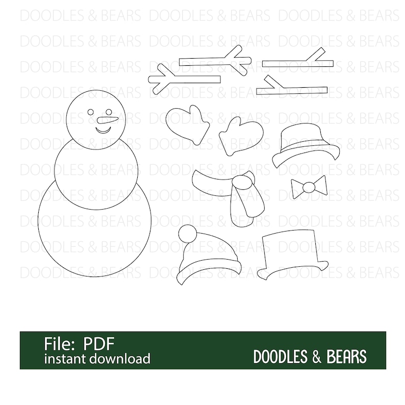 Cute Snowman Craft for Children PDF, Make a Snowman Fun Winter Paper ...