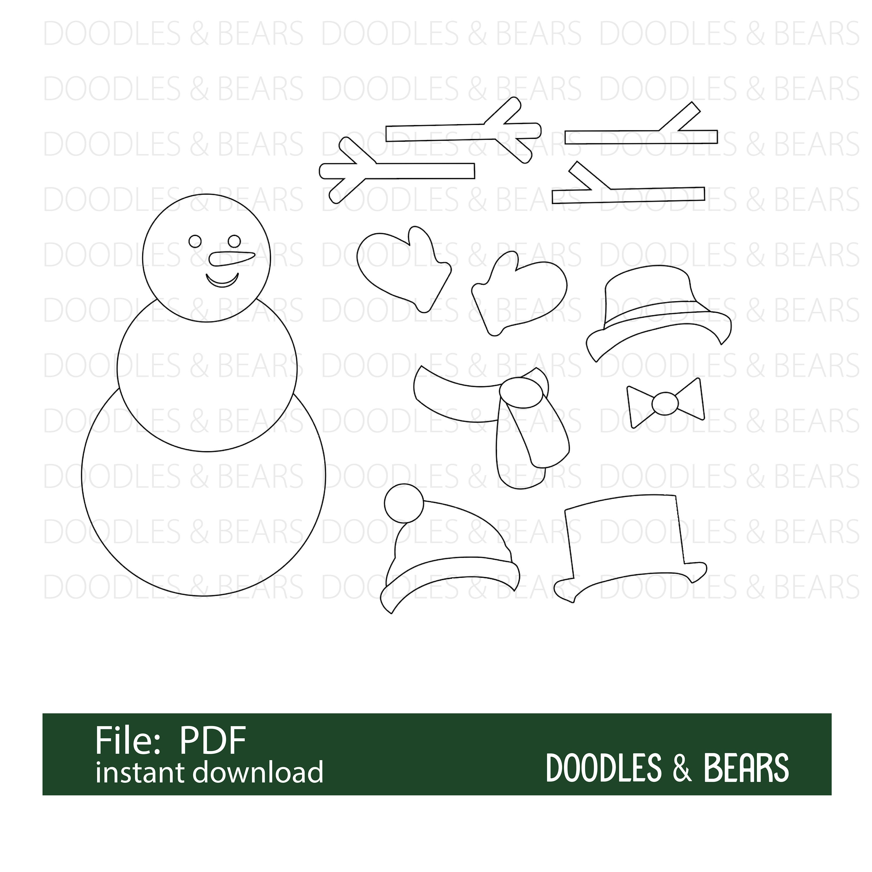 Cute Snowman Craft for Children PDF, Make a Snowman Fun Winter Paper ...