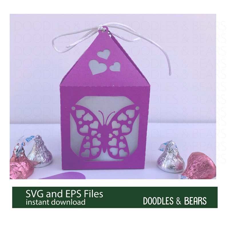 Bundle Cute Valentine's Day Butterfly and Ladybug Lantern SVG EPS, 3 ...