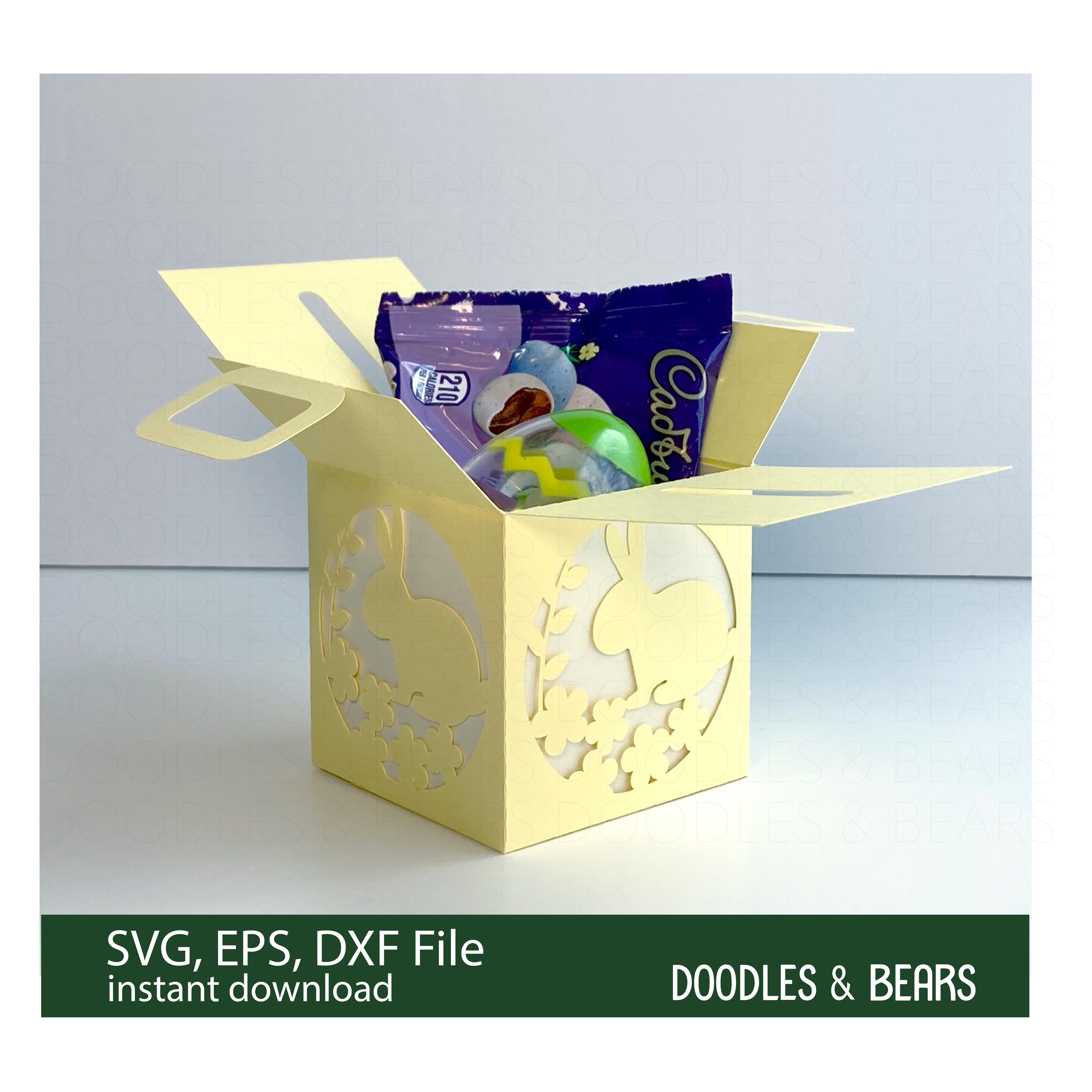 Easter Bunny Treat Box SVG, Bunny Box SVG, Easter Treat Box Cutting ...